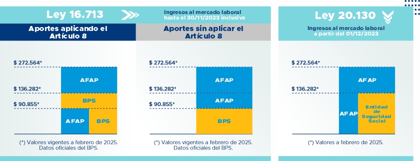 ¿Cómo se distribuyen mis aportes?